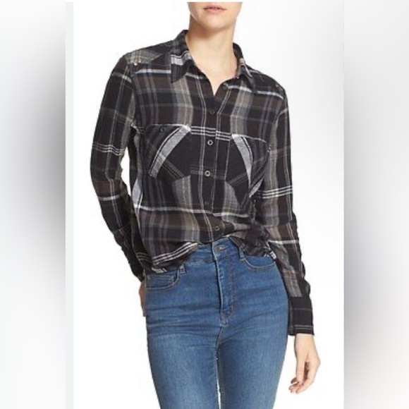 Free People | Tops | Free People Wesley Country Western Plaid Flannel ...